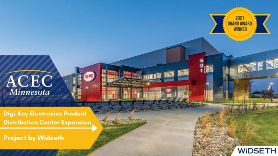 Widseth's Digi-Key Expansion Project Receives ACEC/MN Grand Award